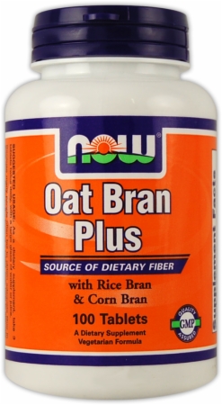 Now Oat Bran Plus – 100 Tablets | Total Supplements